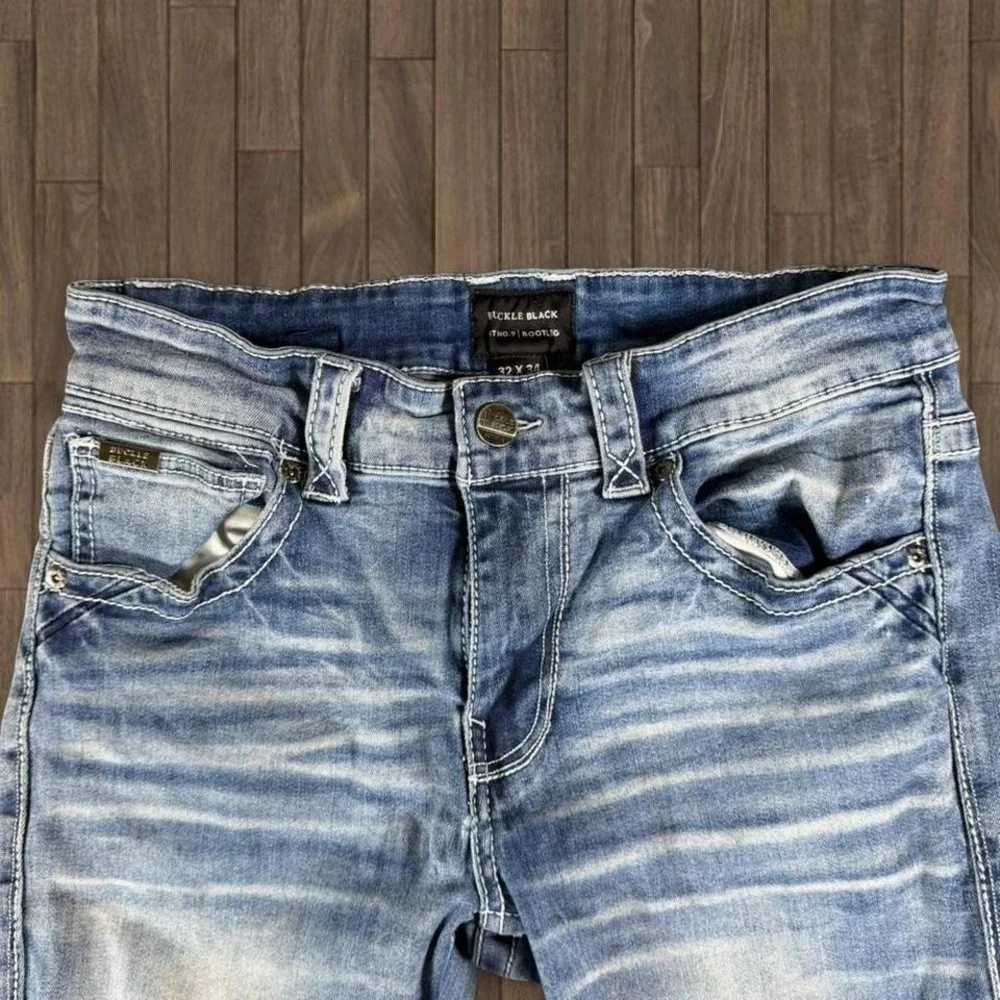 Buckle | Jeans | Buckle Black Fit No9 Bootleg Light Wash Whiskered ...